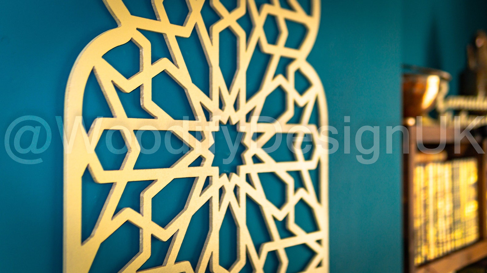 Geometric Wall Art, Moroccan Arch Wall Art, Alhambra Wood Panel, Arabic ...