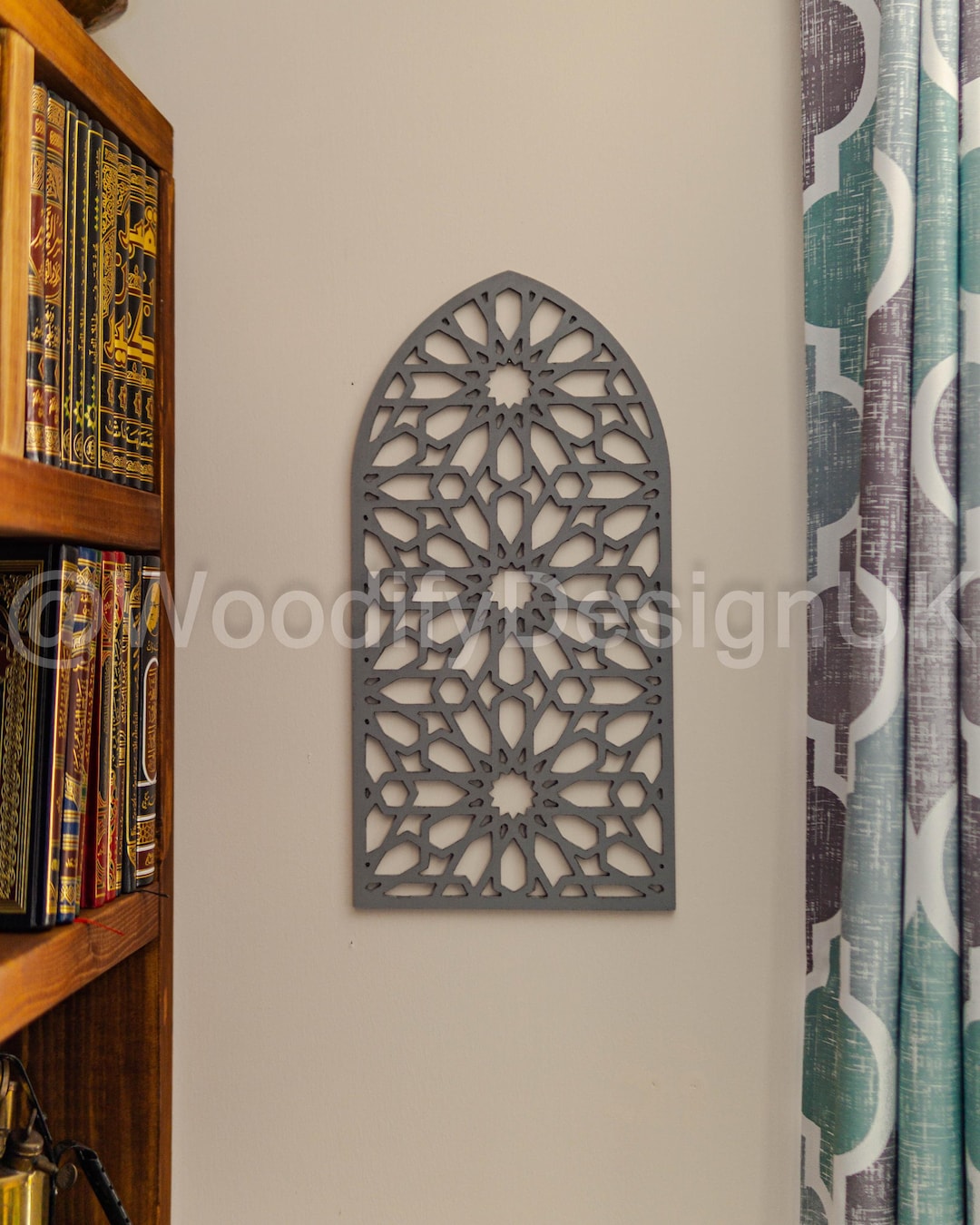 Mehraab Wall Art, Geometric Wall Art, Alhambra Wood Panel, Arabic Wall ...