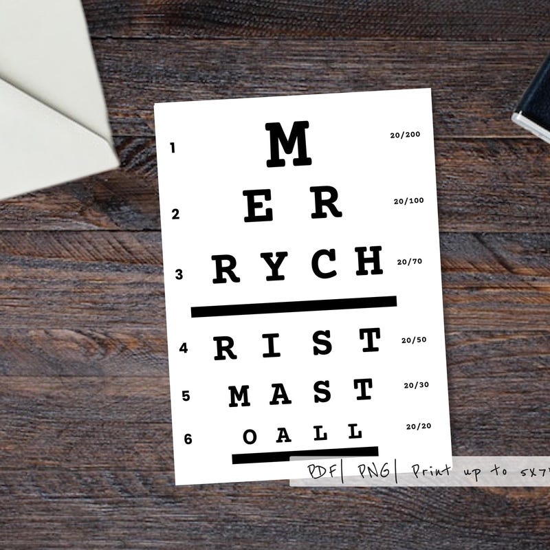 Optician Christmas Cards - Etsy