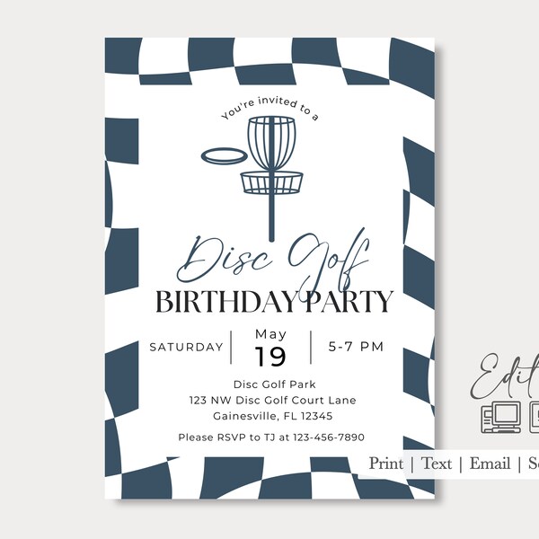 Disc Golf Birthday Party - Etsy