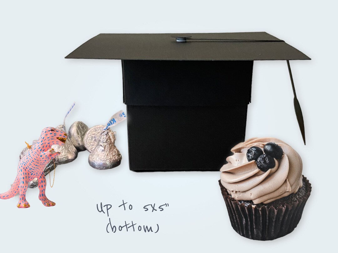 Grad Cap Party Favor SVG Classroom Graduation Treat Boxes Gift Box ...