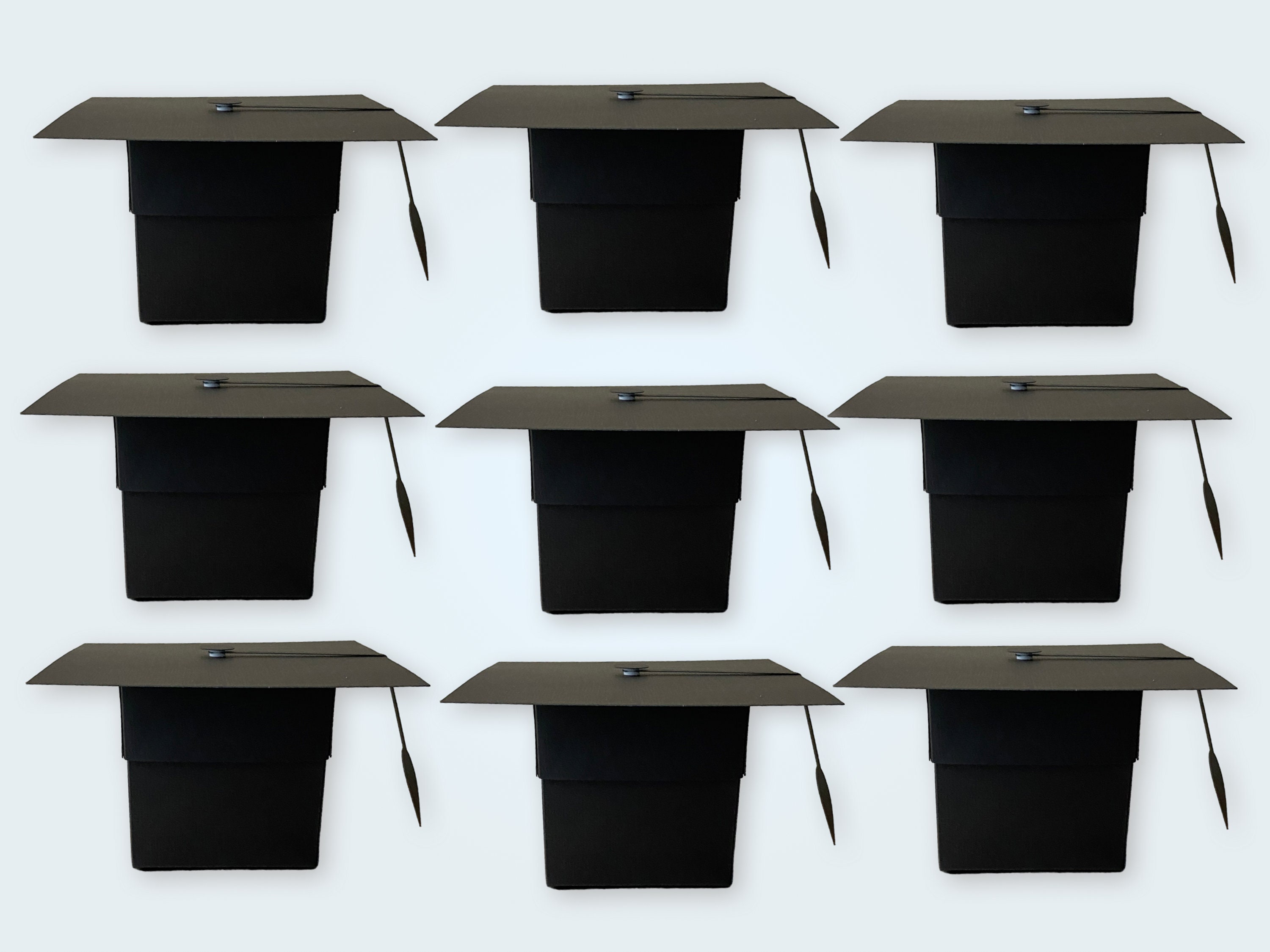 Grad Cap Party Favor SVG Classroom Graduation Treat Boxes - Etsy