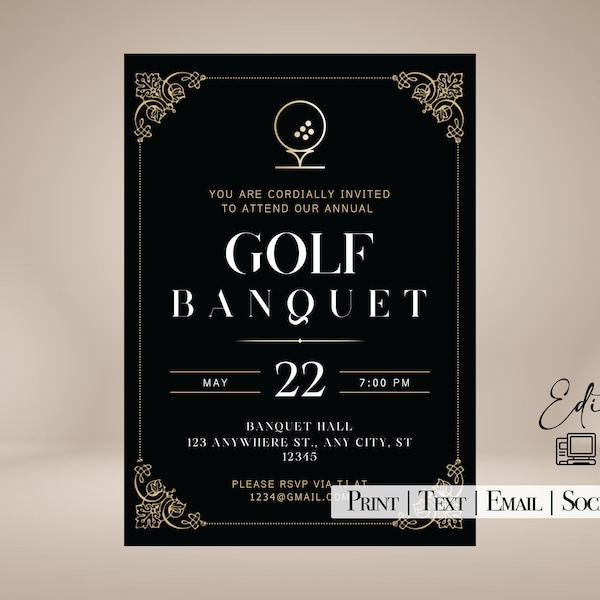 Golf Banquet - Etsy