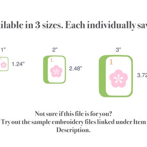 Full Mahjong Tile Embroidery Files| PES & DST| Individually Saved| Hats ...