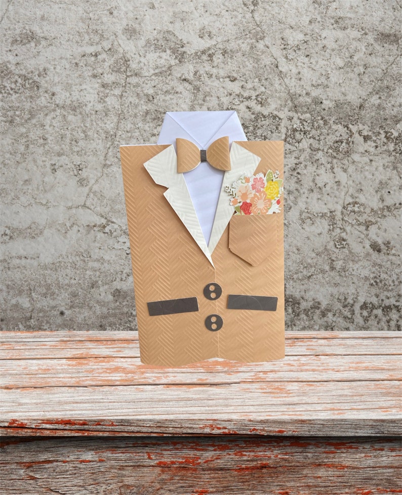 Tuxedo Card SVG| Easy Instant Download| Scalable| Cricuit Compatible ...