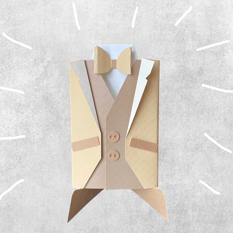 Tuxedo Card Box - Etsy