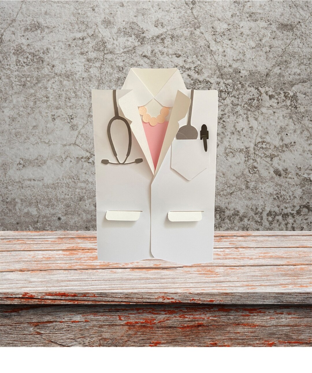 Female White Coat Card |digital File| Cutting Machines| Instant ...