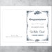 Printable White Coat Card| Ceremony| Graduation| Letter Printer Paper ...
