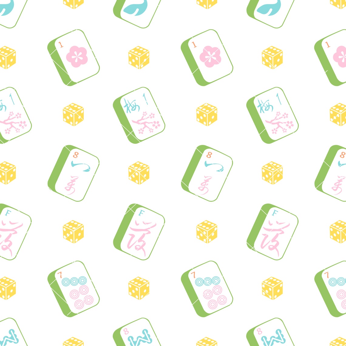 Mahjong Digital Paper Instant Download 12x12 High Resolution PNG PDF ...