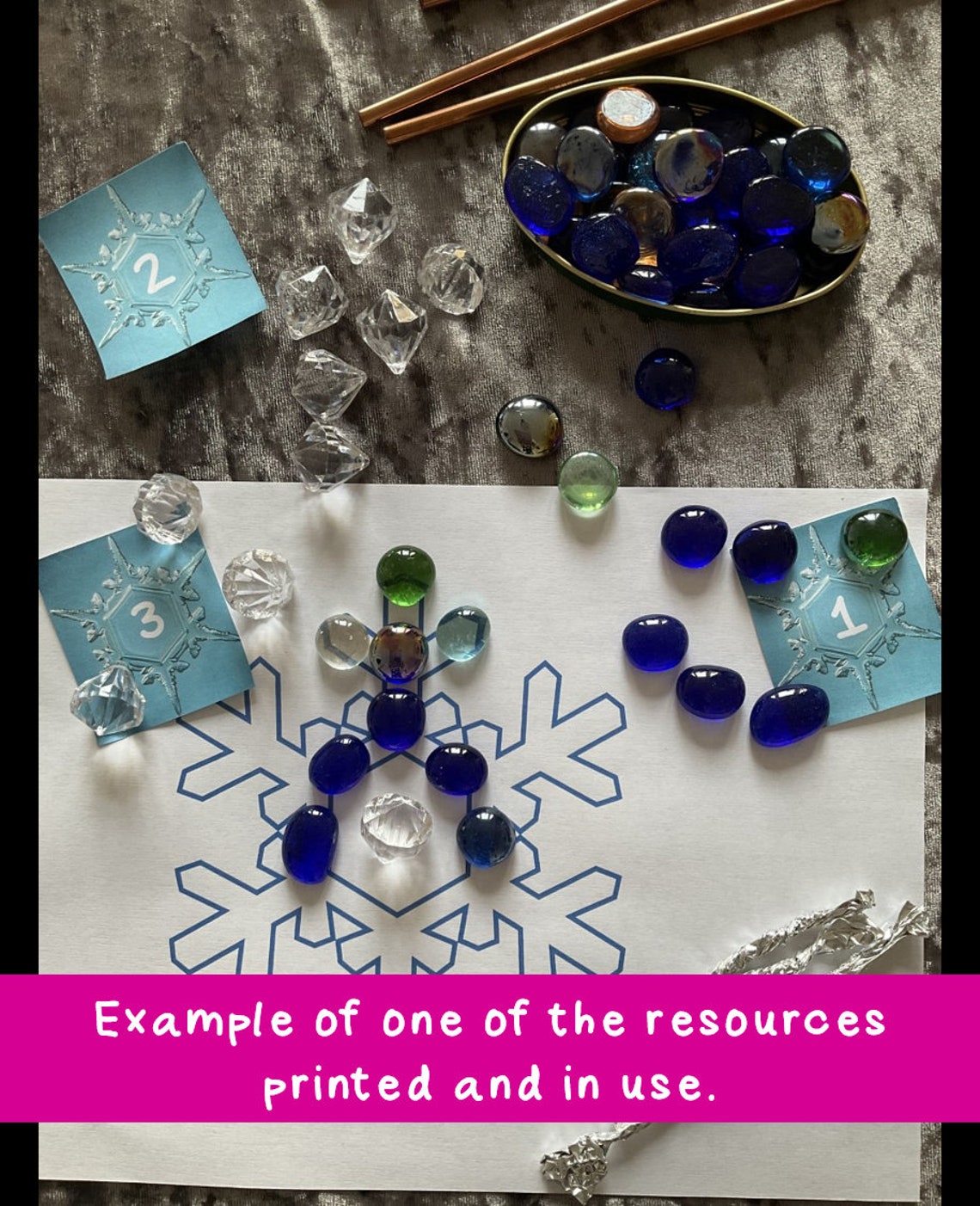 Snowflake Counting and Number Activities Frozen Maths at Home Early ...