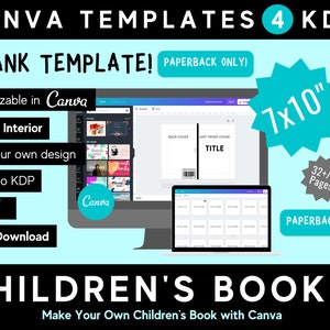 7x10 Children's Book Blank Canva Template Customizable for Amazon KDP ...