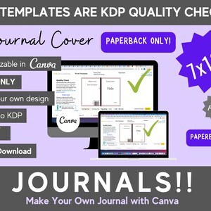 7x10 Canva Journal Template for KDP - Etsy