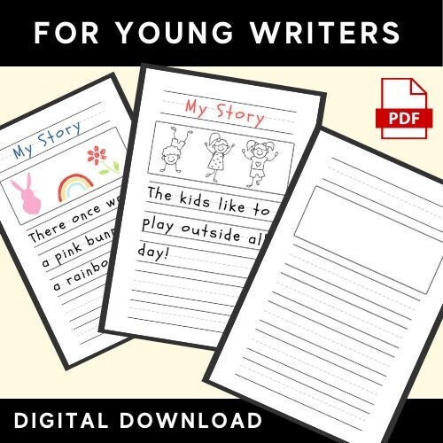 Storytelling Worksheet for Kids - Etsy