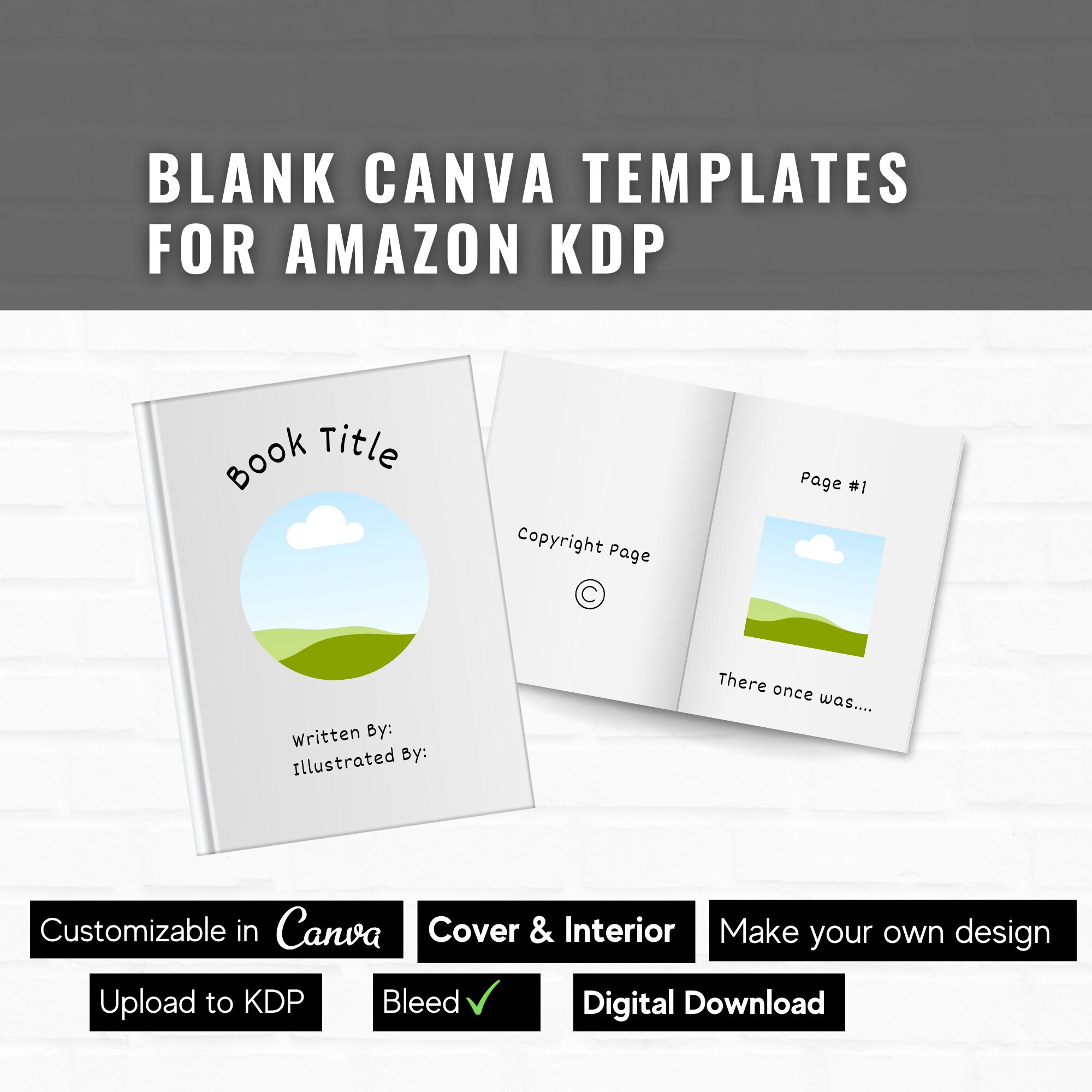 Picture Book Template 6x9" | Amazon KDP Canva Template | Editable ...