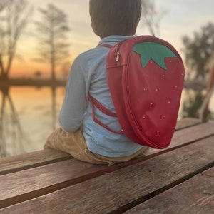 Back to School Backpack Leather for Children, Original Fruit Shaped Bag ...