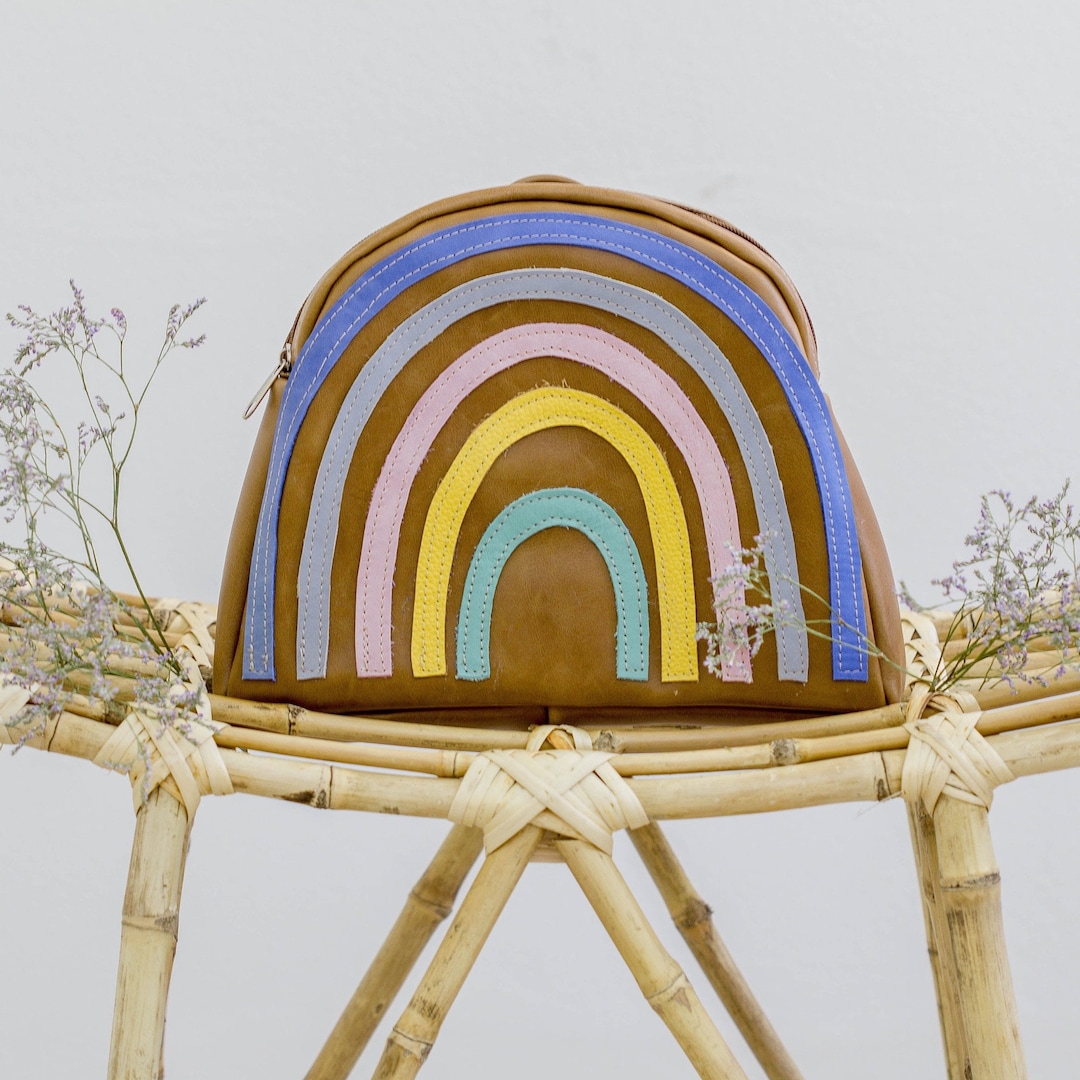 Rainbow Leather Backpack for Kids, Children's Backpack With Cute Shape ...