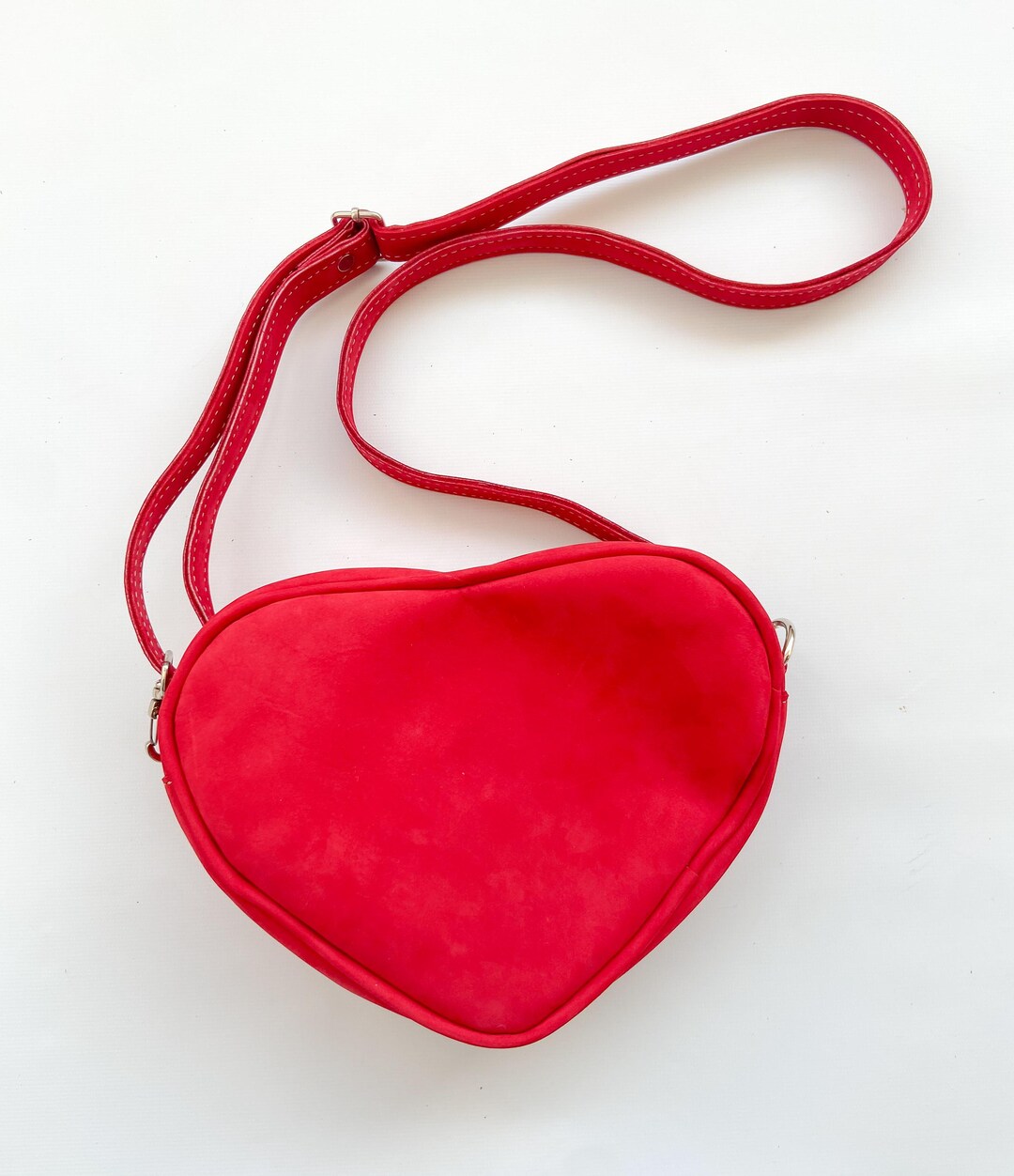 Personalized Heart Leather Bag, Red Heart Fanny Pack for Teens, Kawaii ...