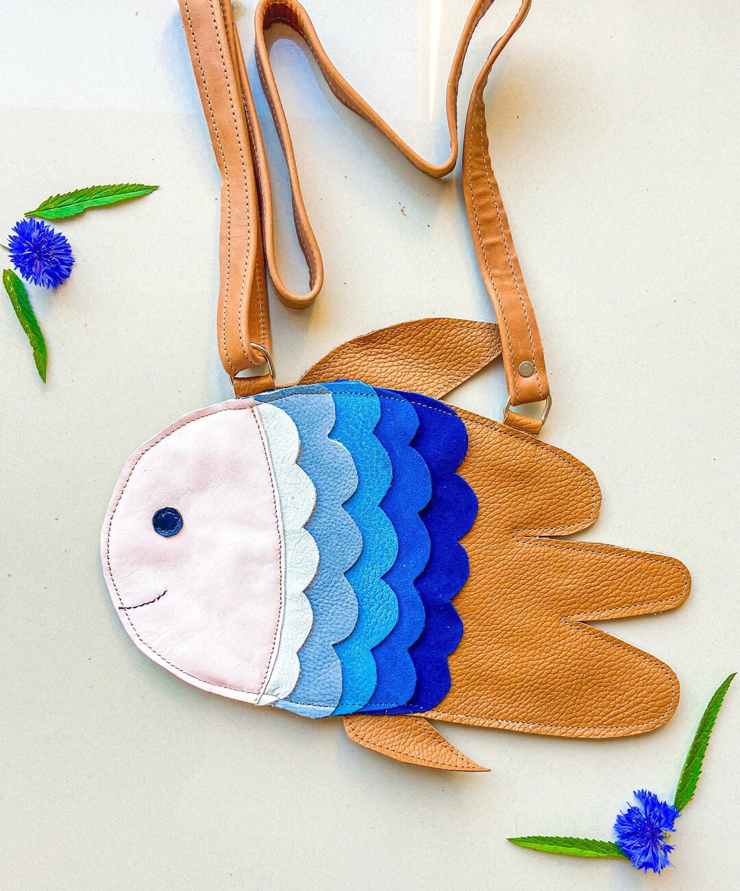 Personalized Leather Purse for Kids, Toddler Sea Animal Purse, Genuine ...