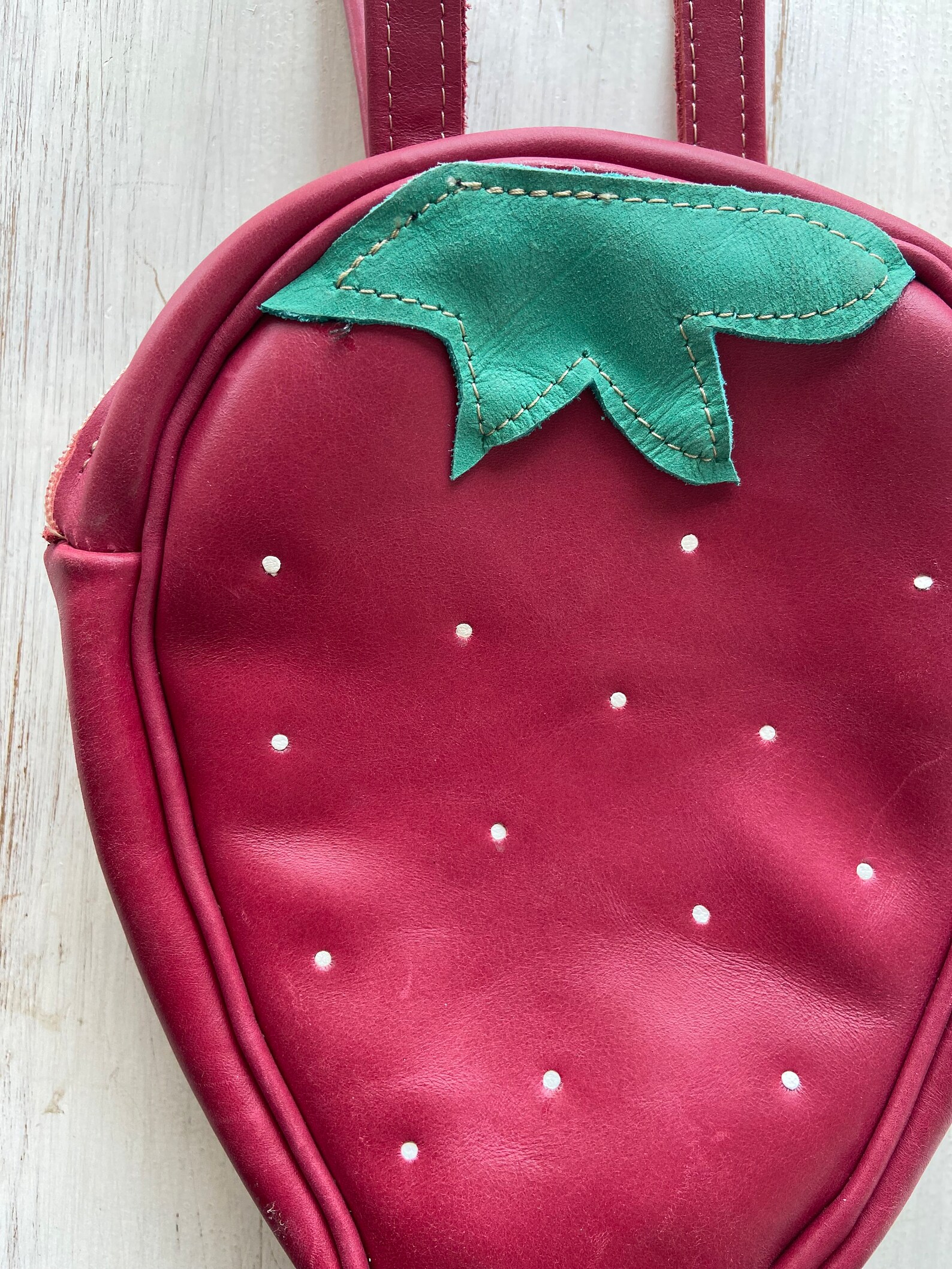 Back to School Backpack Leather for Children, Original Fruit Shaped Bag ...