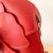 Red Toddler Backpack With Poppy Shaped, Children Leather Backpack for ...