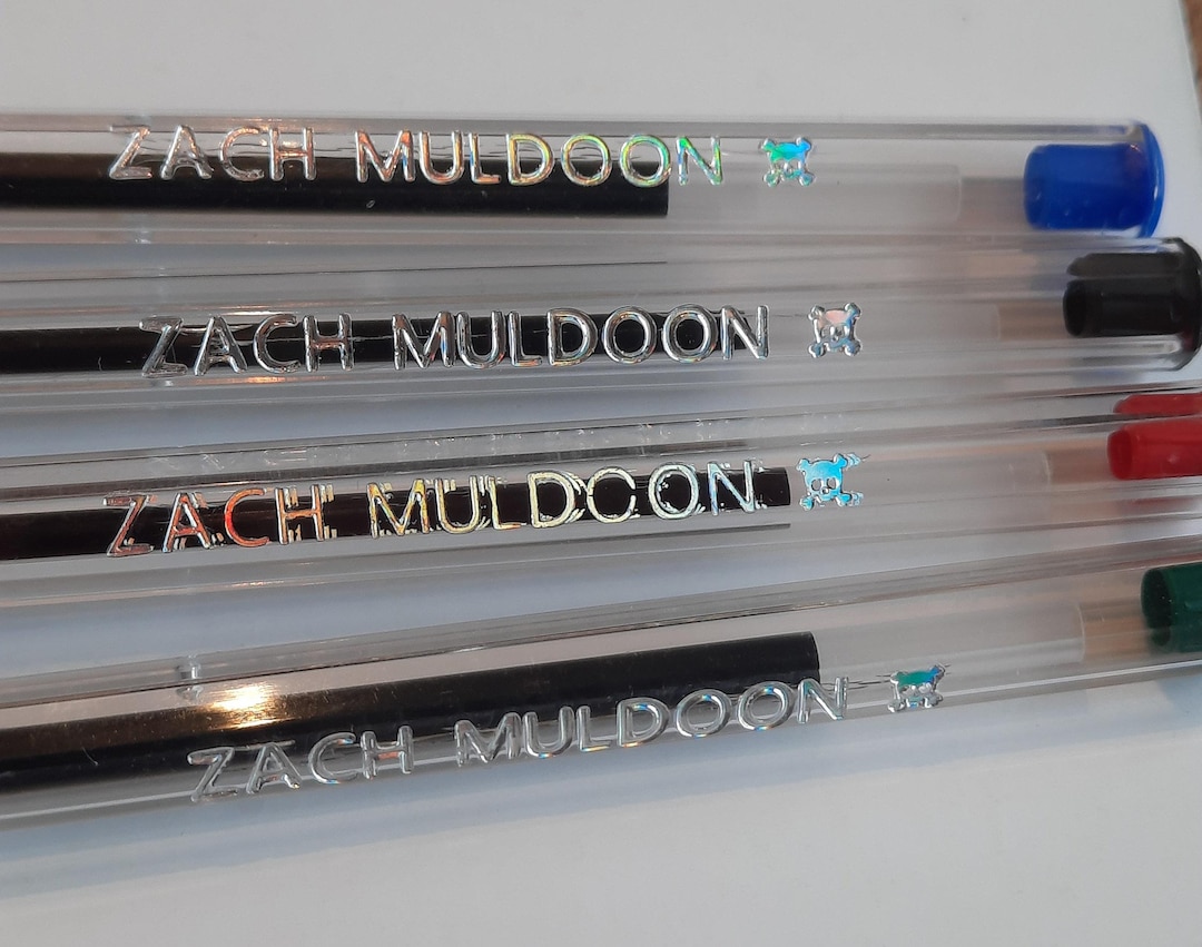 Personalised Bic Pen: Custom Name & Icon, Foil Stamped Biro - Etsy