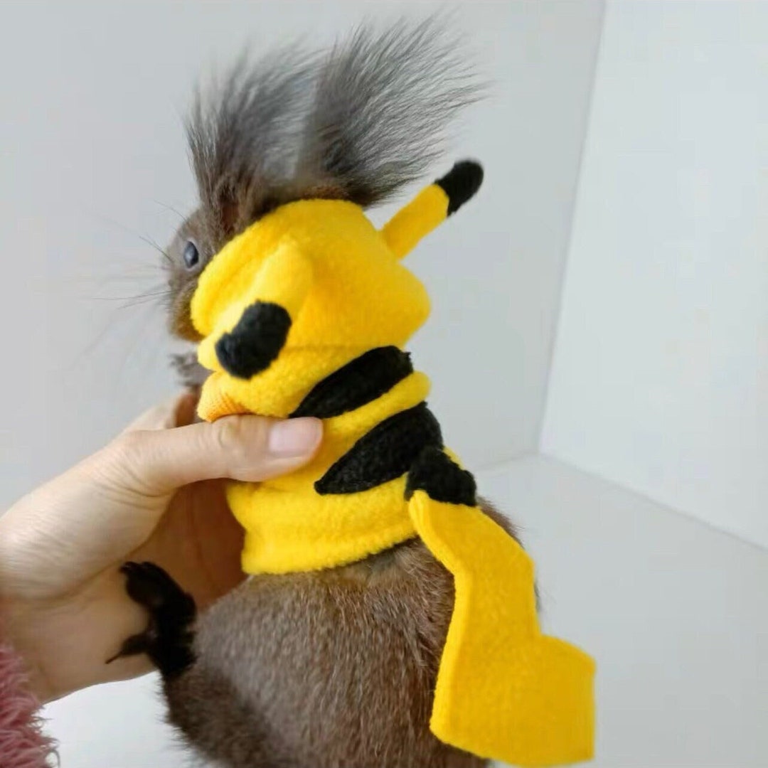 Pet Halloween Pikachu Costume/clothes for Squirrel/chinchilla ...