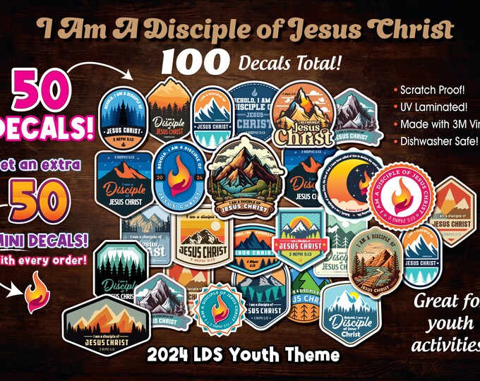 Jesus Christ Sticker, Vinyl Jesus Sticker, Jesus in Flowers, Easter ...