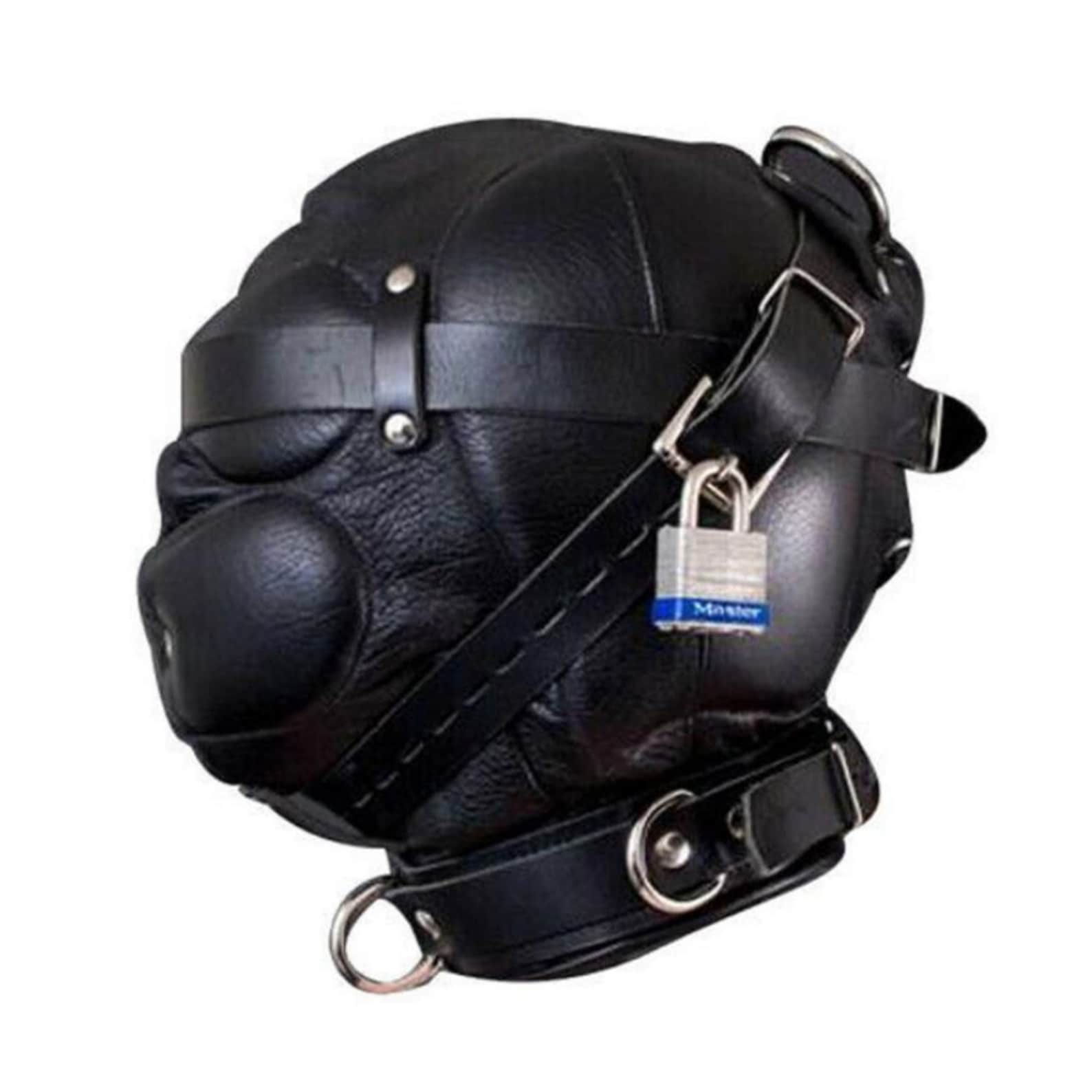 Deprivation Hood Bondage Gimp Hood Bdsm Kink Gear Slave Etsy
