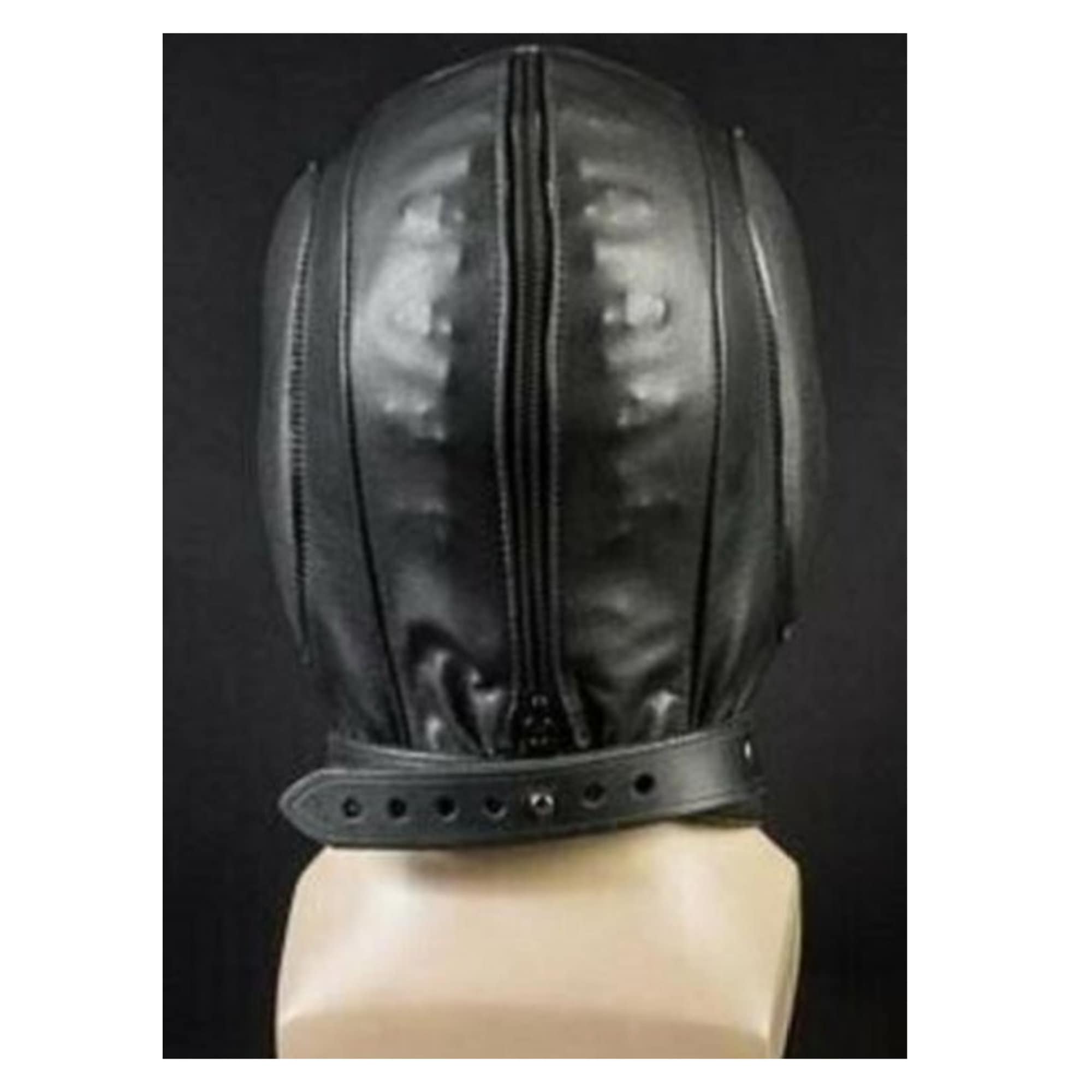 Deprivation Hood Bondage Gimp Hood Bdsm Kink Gear Slave Hood Bdsm Hood