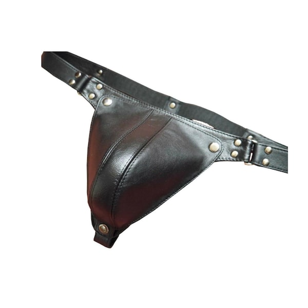 Leather Jockstrap With Cod Piece - Etsy