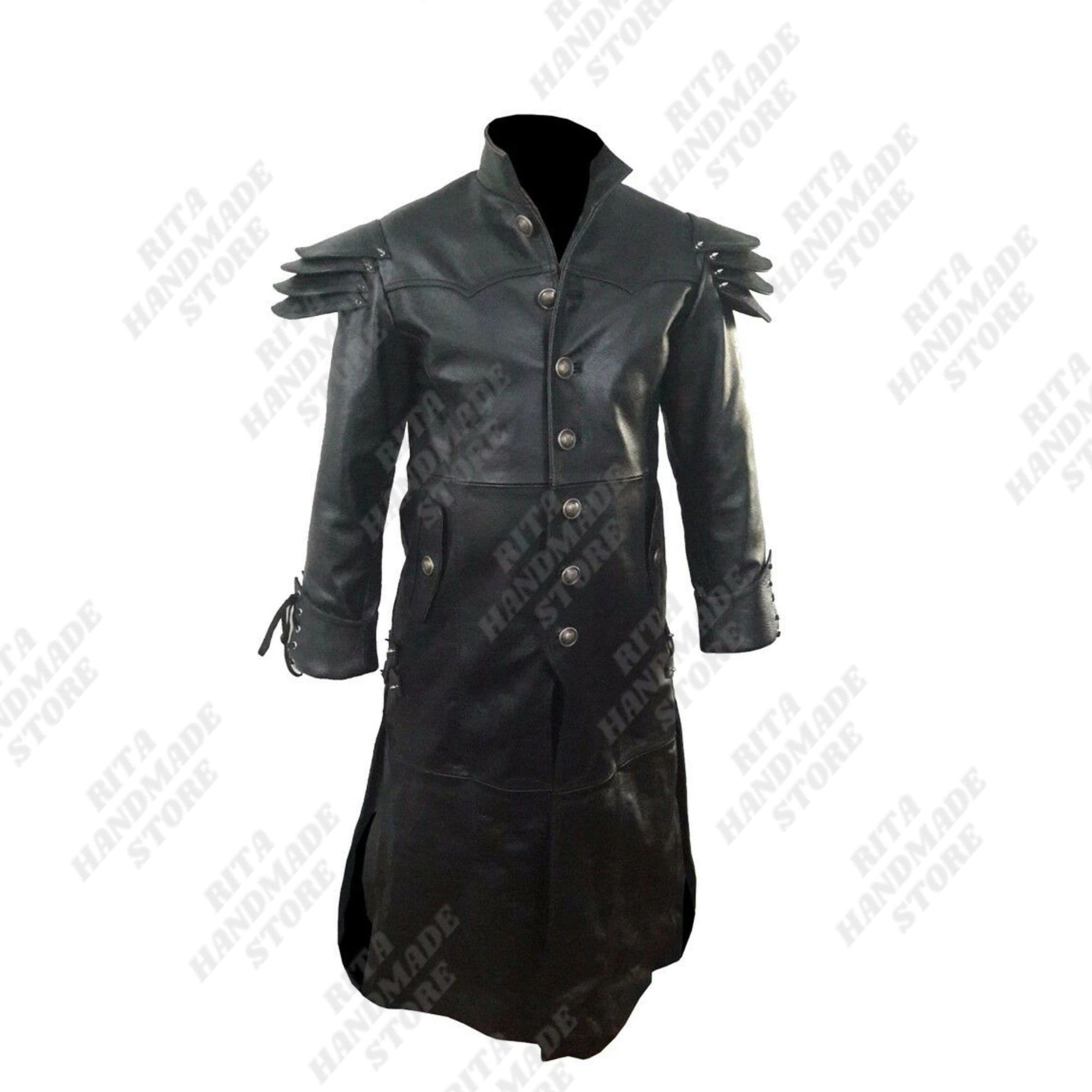 Mens Trench Coat, Long Coat, Steampunk Coat, Gothic Coat, Punk Coat ...