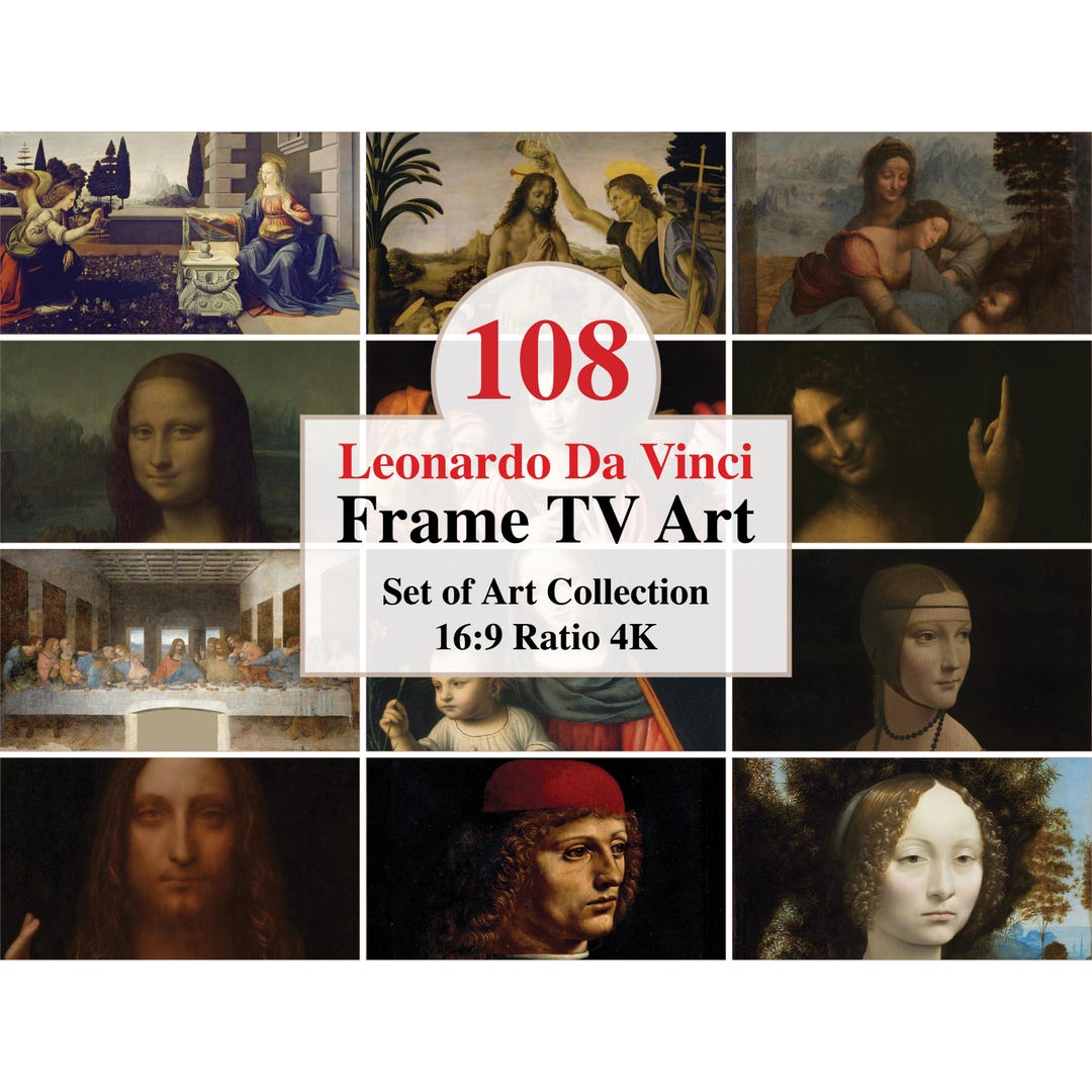 Leonardo Da Vinci Frame TV Art: 108 Painting Collection (digital ...