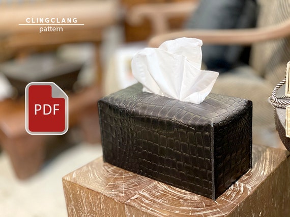 Pdf Template Tissue Box Leather Craft Pattern | Etsy