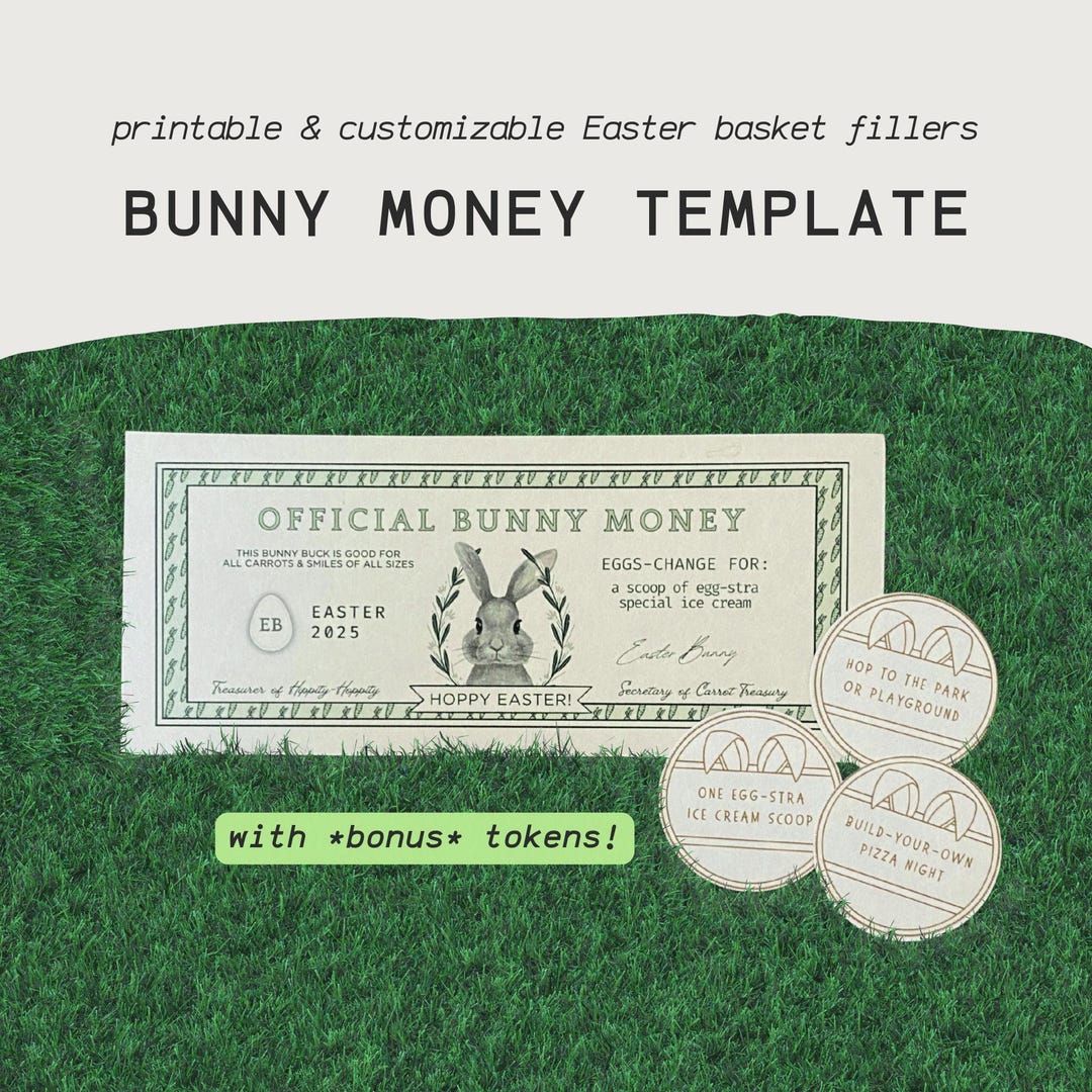 Printable Easter Coupons Template & Printable | Customizable Easter Egg ...