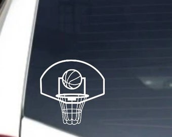 Basketball Car Window Decal - Etsy