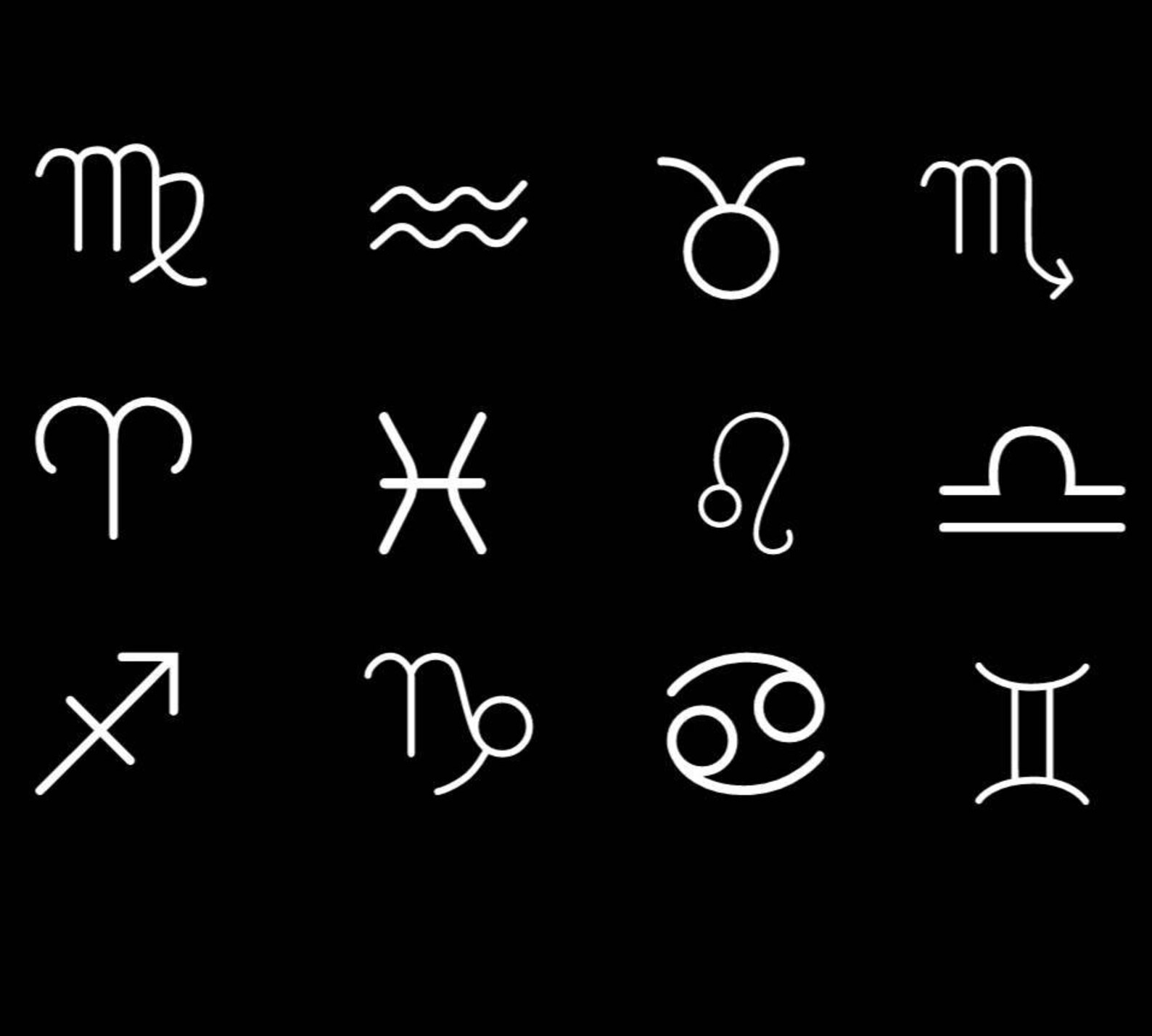 Zodiac Sign Window Decal Astrology Sign Car Decal Car - Etsy