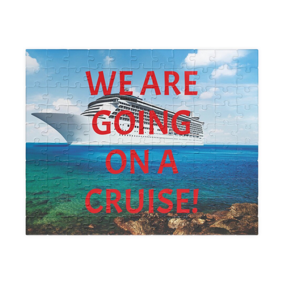 We Are Going on a Cruise Puzzle, Cruise Gift, Surprise Family, Kids, or ...