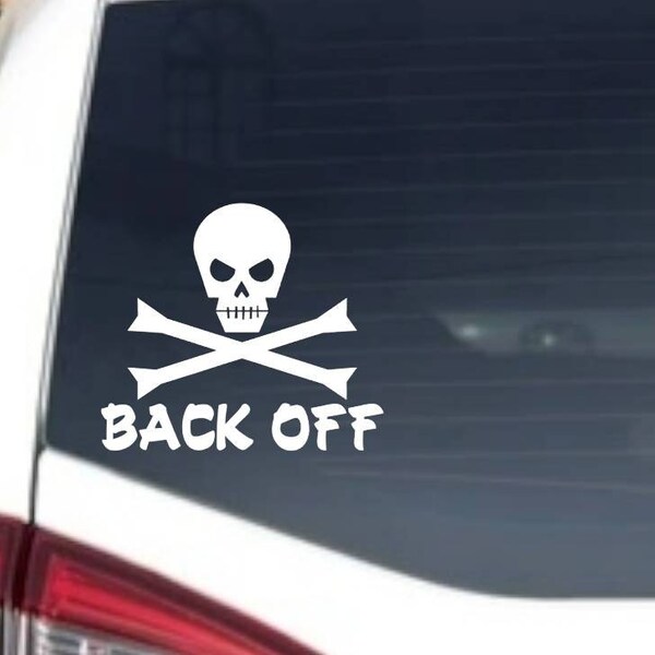 Skull Back Window Decal - Etsy