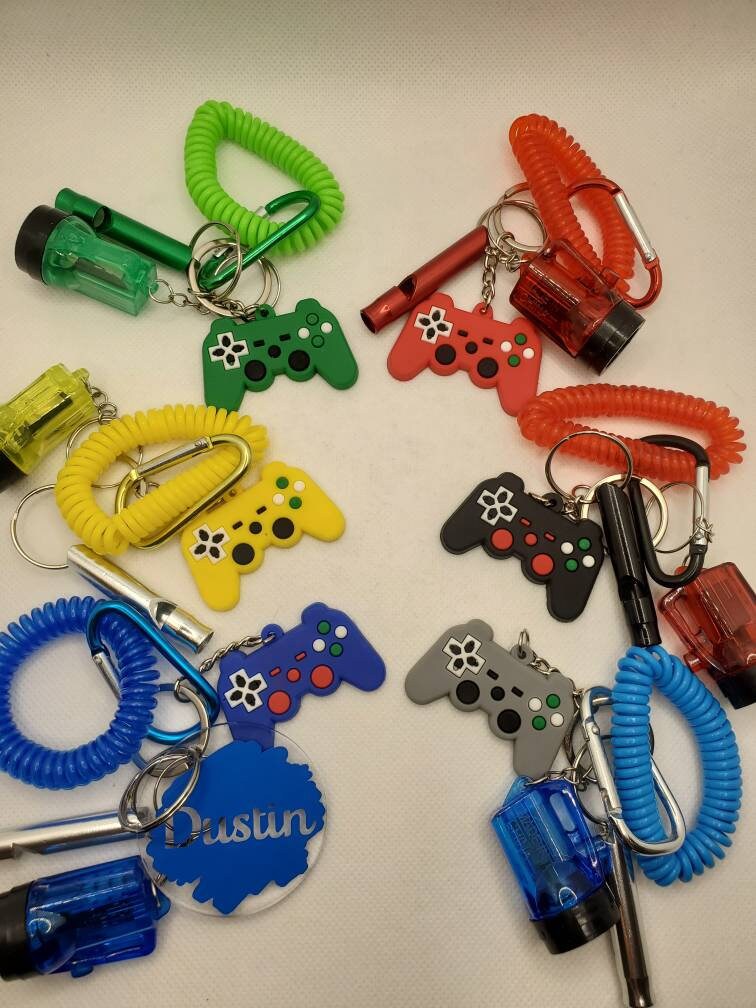 Personalized Kids Keychain Game Controller Child Safety - Etsy