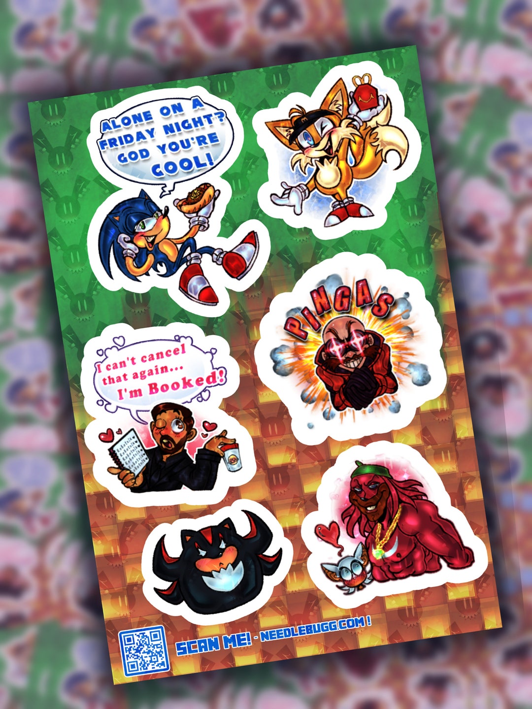 Sonic Funny Meme Sticker Sheet - Etsy
