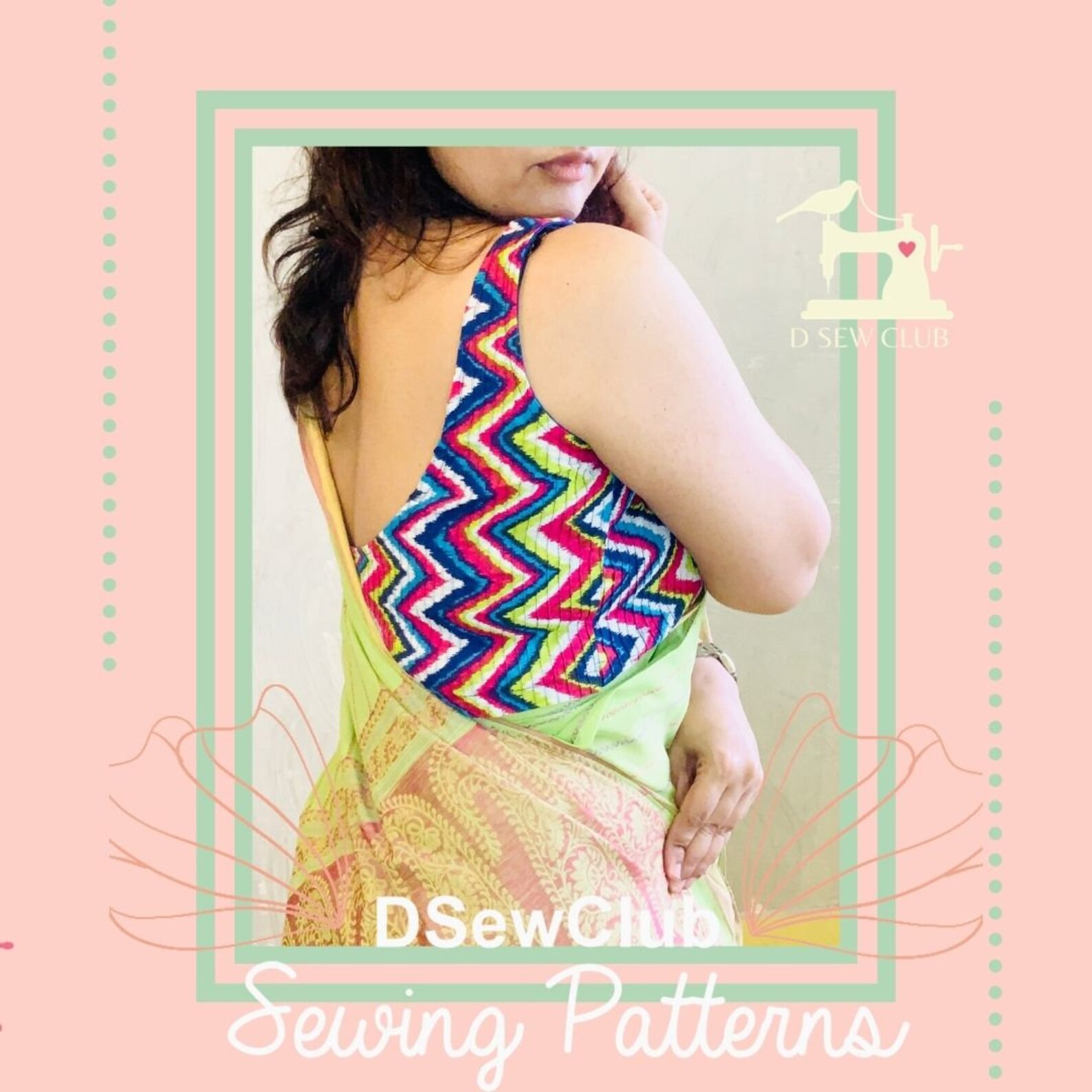 Deep Back Blouse Pattern SB14 - Etsy
