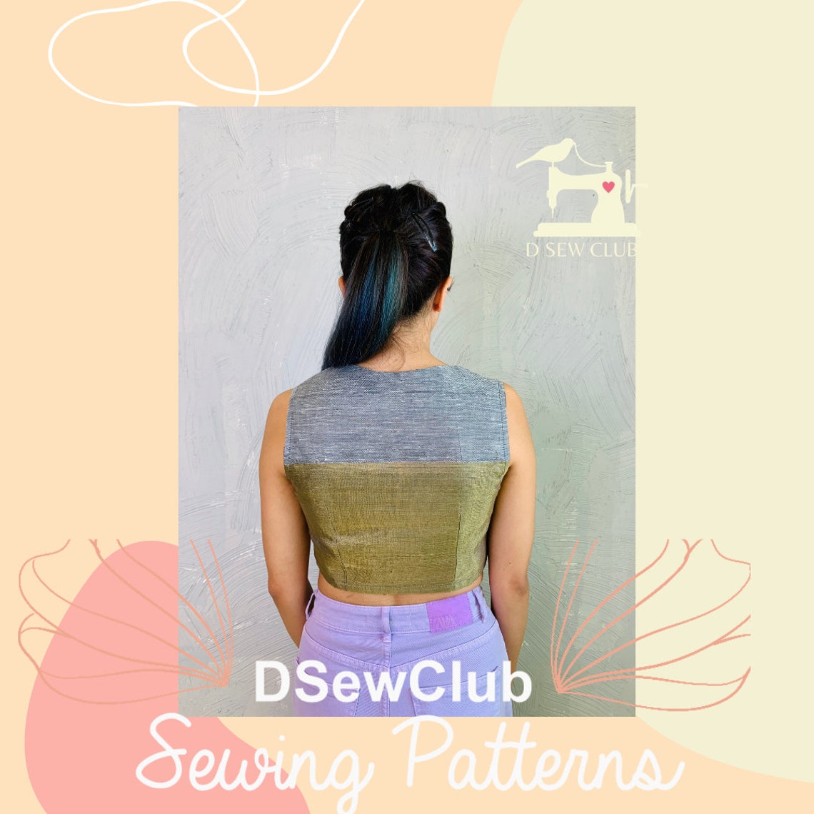 Saree-blouse-sewing-pattern-sb04 - Etsy