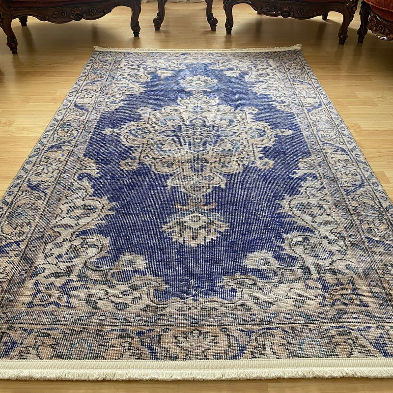 Blue Vintage Rug - Etsy