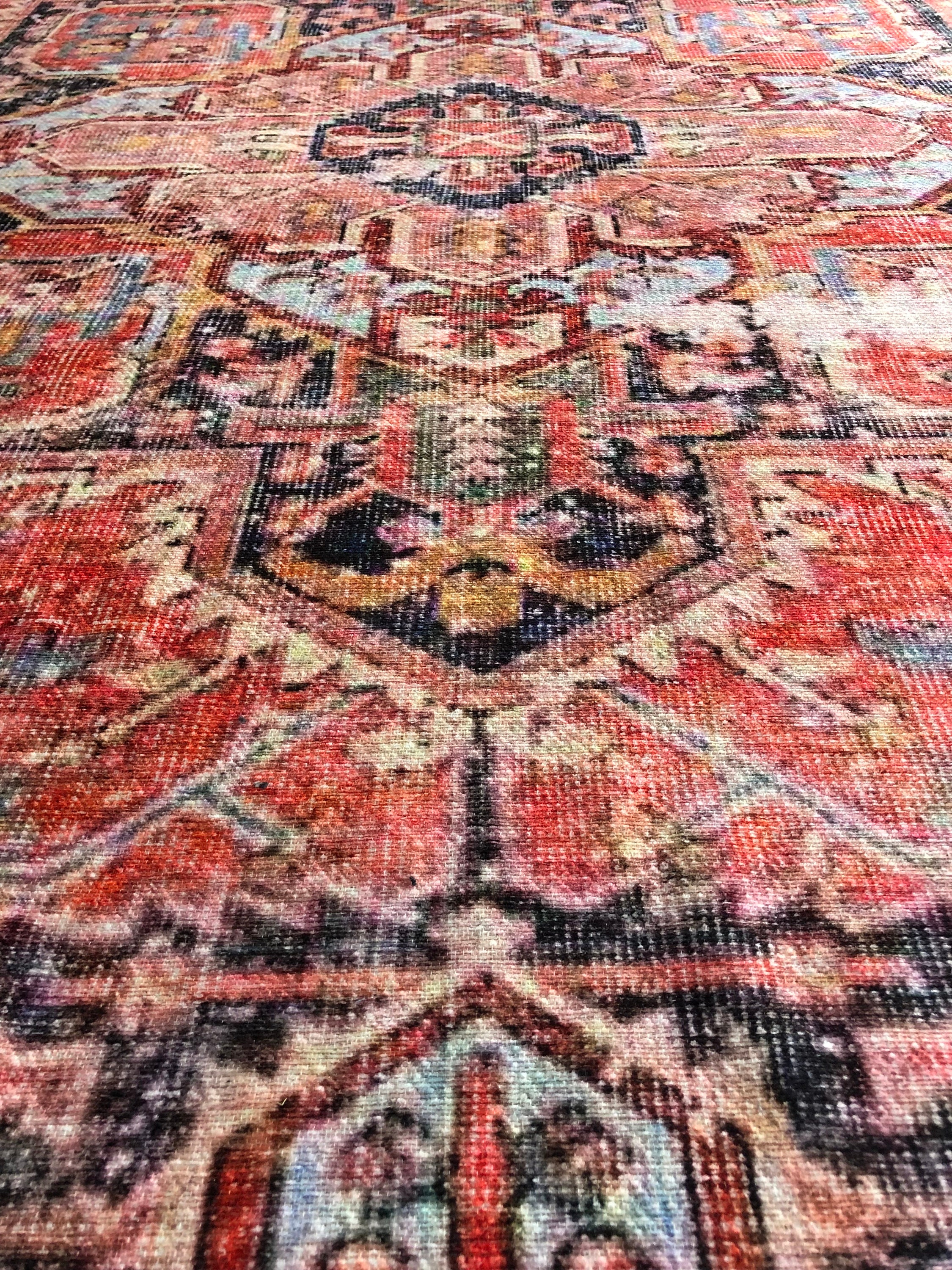 Red Turkish Area Rug: Vintage Style Chenille Cotton Anatolian Kilim - Etsy