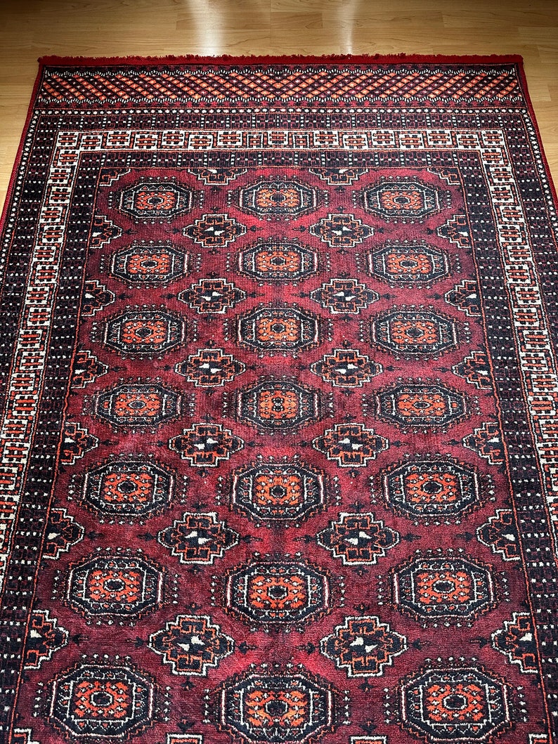 Burgundy Traditional Soumak Rug With Turkish Anatolian Motifs - Etsy