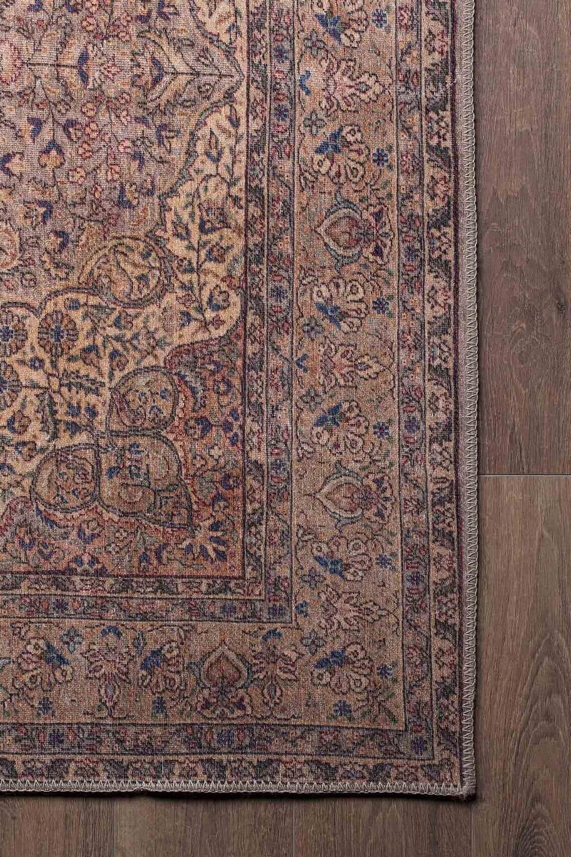 Brown Rug 8x10 Tumbled Pattern Rug 8x10 Brown Oriental - Etsy