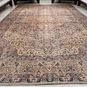 Brown Rug 8x10, Tumbled Pattern Rug 8x10, Brown Oriental Kilim Rug 8x10 ...