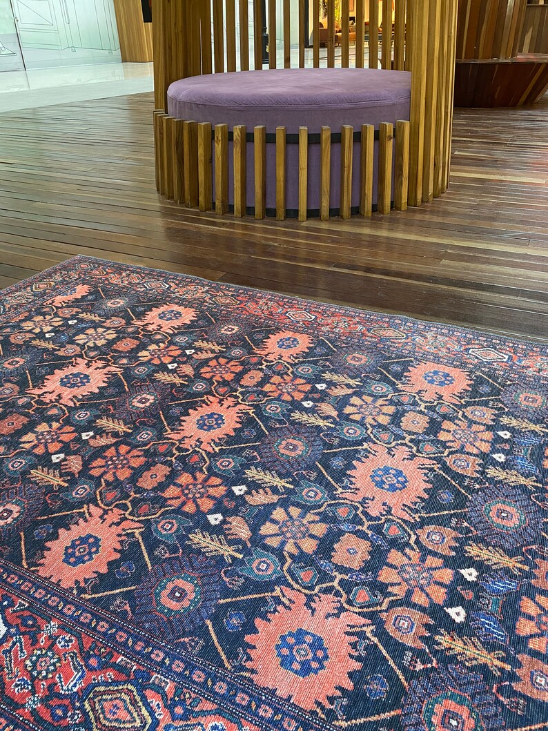 Black Pink Rug 8x10 Pinkish Orange Rug Turkish Kilim Rug - Etsy