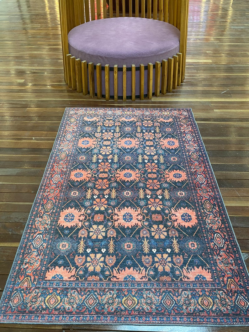 Black Pink Rug 8x10 Pinkish Orange Rug Turkish Kilim Rug - Etsy