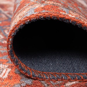 Folk Vintage Rug 8x10, Red Blue Kilim Rug 8x10, Bohemian Rug, Heriz Rug ...